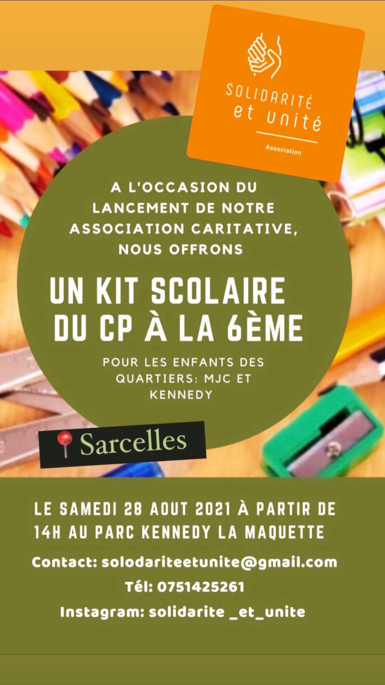 "Solidarité et Unité" organise une distribution scolaire ! - Raplume